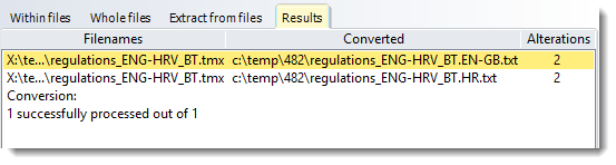 Word, Excel, PDF, RTF, TMX